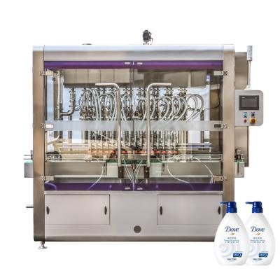 China Rotary Liquid Bottle Filling Machine With 16 Filling Nozzles 50-5000ml Range 8 Kw Power Supply for sale