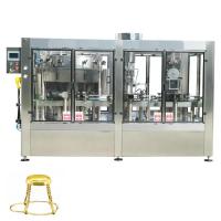 China 750 Kg Automatic Rotary Liquid Bottle Filling Machine With 1% Accuracy for sale