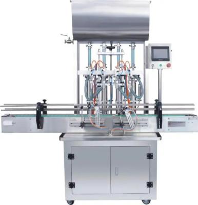 China GMP Automatic Liquid Filling Machine With 16 Nozzles For 50-5000ml Bottles for sale
