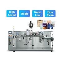 China Fully Automatic High Speed Three Servo Food Beverage Chemical Pouch Filling Horizontal multifunctional packaging machine for sale