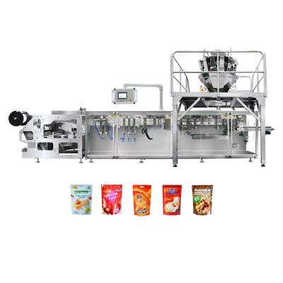 China Premade Pouch Stand Up Doypack Granule Nuts Multihead Weigher Automatic Horizontal multifunctional packaging machine for sale