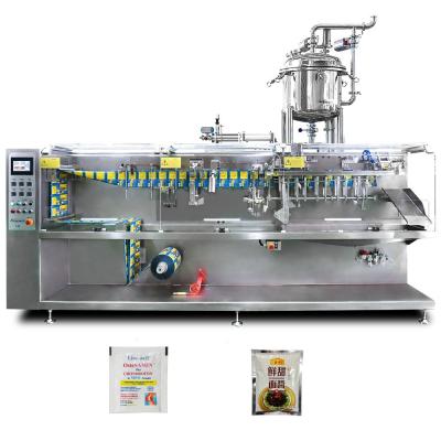 China Roll Film Standup Pouch Top Spout Doypack Milk Tea Filling Horizontal multifunctional packaging machine for sale