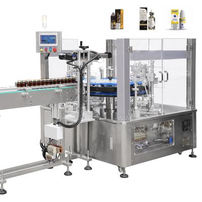 China Liquid Foundation & Lotion Cartoning Machine Fully Automatic Box Carton Packing Machine with Instruction Manual Putting for sale