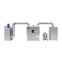China High Efficiency Automatic Tablet Film Coating Machine Plc Control System for sale