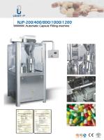 China Pellet / Powder Capsule Filler Machine Capacity 2000 Capsules / Minute for sale