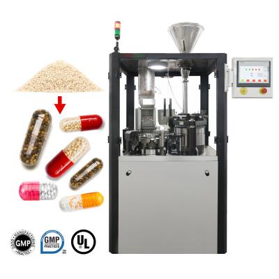 China Foodstuff 3 Mould Bores Hard Gelatin Capsule Filler PLC Control for sale