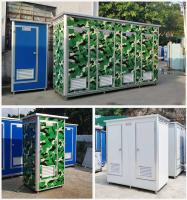 China Prefabricated Outdoor Mobile Multiplayer Toilet With Electricity And Water Plumbing And Insulation for sale
