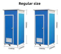 China Prefabricated Outdoor Mobile Single Toilet with Electricity and Water Plumbing for sale