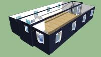 China Double Expandable Container Living House , Portable Container Homes 40ft Australian Standard for sale