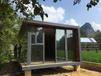 China Moonbox Modern Prefab Houses Holiday Style With Wood Panel Interior for sale