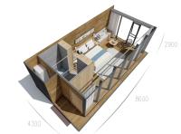 China Moonbox Modern Prefab Houses Holiday Style With Wood Panel Interior for sale