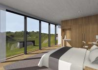 China Dark Gray Prefab Log Houses , Contemporary Luxury Prefab Homes Anti Earthquake for sale