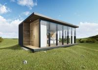 China Moonbox Modern Prefab Houses Holiday Style With Wood Panel Interior for sale