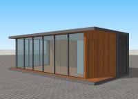 China Single Storey Concrete Prefabricated Homes House Acoustic Insulation Gray Color for sale