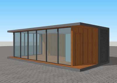 China Single Storey Concrete Prefabricated Homes House Acoustic Insulation Gray Color for sale