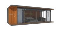 China Gray Wood Modern Prefab Houses / Prefab Steel Homes Easy Installation for sale
