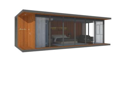 China Gray Wood Modern Prefab Houses / Prefab Steel Homes Easy Installation for sale
