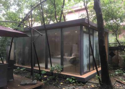 China High-Grade Tempered Glass Mobile Home Wooden Interior Luxury Villa for sale