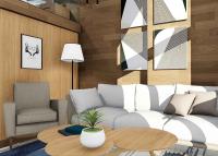 China Loft Mirror Modern Prefabricated Modular Homes With Four Piece Suit Bedding for sale
