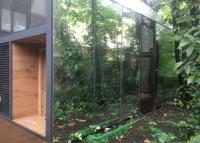 China RAD PREFABS 2 Story Prefab House , Brown Gray Wood Prefab Beach House for sale