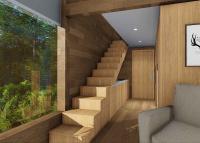 China Taupe  Ash Wood 70 Years Prefab House With Rainproof Movable Modular Homes for sale