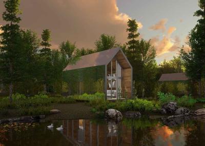 China Fashionable Prefab Loft Homes Color Customized 1 Bedroom Prefab House for sale