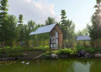 China Deluxe Prefab Loft Homes / Prefab Modular House Fire Resistant For Resort Hotel for sale