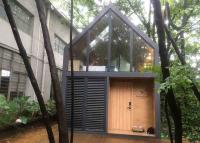 China Light Wood Taupe One Bedroom Prefab Homes Customized Prefab Timber Homes for sale