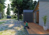 China Smart Home Vacation Resort Prefab Timber House Wood Interior Finishing for sale