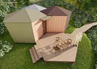 China Backpackers Hostel Prefab Cabin House , Movable Aluminum Prefab Homes for sale