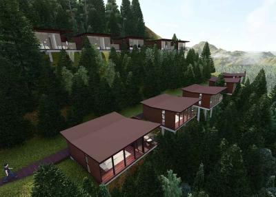China Lofty Luxury Prefab House 50m2 Fireproof Eco Modular Homes For Peak / Highland for sale
