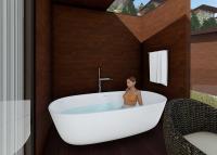 China Lofty Luxury Prefab House 50m2 Fireproof Eco Modular Homes For Peak / Highland for sale