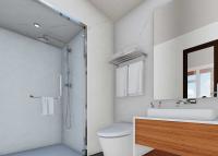 China Ornate Prefab Modular Homes L8.634*W5.186*H3.615m Wooden Cubby House for sale