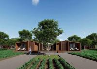 China Novel Luxury Prefab House / Prefab Garden House With Wooden Interior Appearance for sale