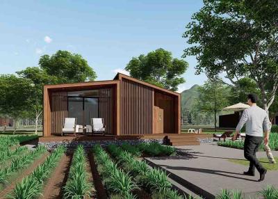 China Unique Style Luxury Prefab House /  Wooden Beach House With High Privacy for sale