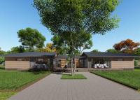 China Delicate Sandwich Panel House Prefabricated With Wooden House Villa for sale