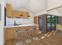 China Graceful Modular Prefabricated Log Cabins , Comfortable Prefab Wooden Homes for sale