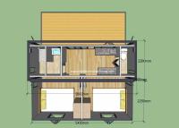 China Stable Folding Container House With Sturdy Steel Frame / Sandwich Panel for sale