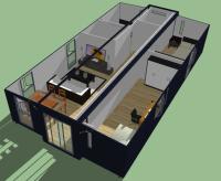 China Luxury Prefabricated Expandable Container House With Good Corrosion Resistance for sale