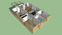 China Low Energy Consumption Container House Prefab Houses With Mobile Home Containers for sale
