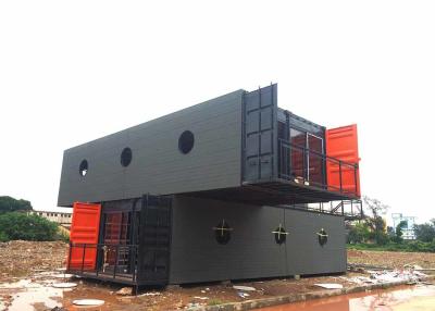 China Matt Exterior Finishing Two Story Prefab House / Luxury Prefab Container House for sale