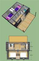 China Durable 40ft Container House , Prefabricated Cabin Homes For Camp / Farmhouse for sale