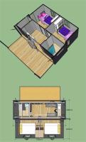 China Spacious Living Expandable Container House , Prefabricated Mobile Homes for sale