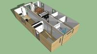 China Personalized Prefabricated Container House / Prefabricated Homes House Size Custom for sale