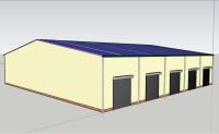 China Large Span Prefabricated Steel Structures / Prefabricated Self Storage Buildings for sale