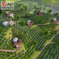 China Rad Luxury Honeycomb Solar Fiberglass Tiny House For Resort, Restaurant for sale