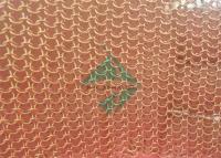 China Brass / Gold Color 3.81mm Ringmesh Chainmail As Drapery Curtain For Interior Decoration for sale