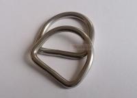 China Steel Welded Type 25x30mm Stainless D Ring For Reusable Insulation Blanket for sale