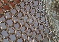 China 0.8x7mm Stainless Steel 316 Welded Type Chain Mail Wire Mesh for Room Divider Curtains for sale