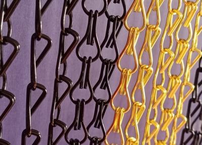 China 1.6mm Aluminum Chain Beaded Curtain Used For Private Home Decoration for sale